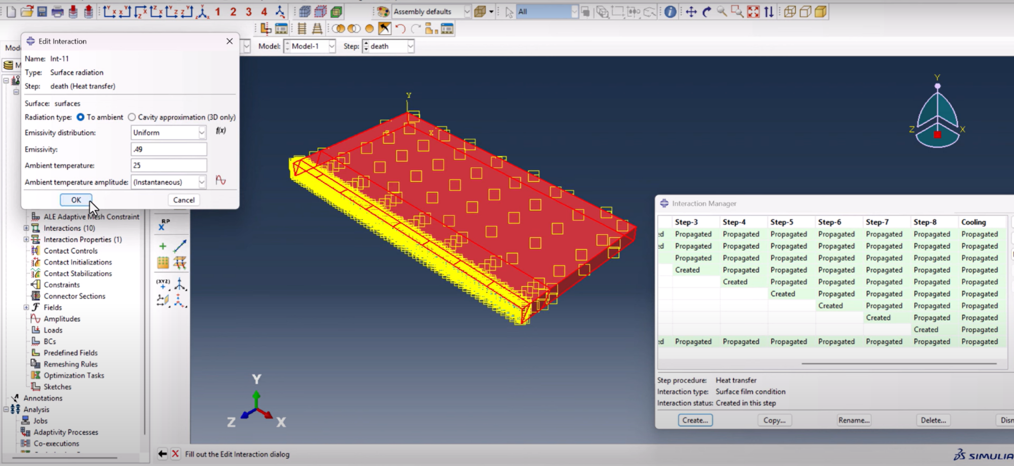 Welding Simulation in Abaqus Without DFLUX – Complete Step-by-Step Guide (2025)