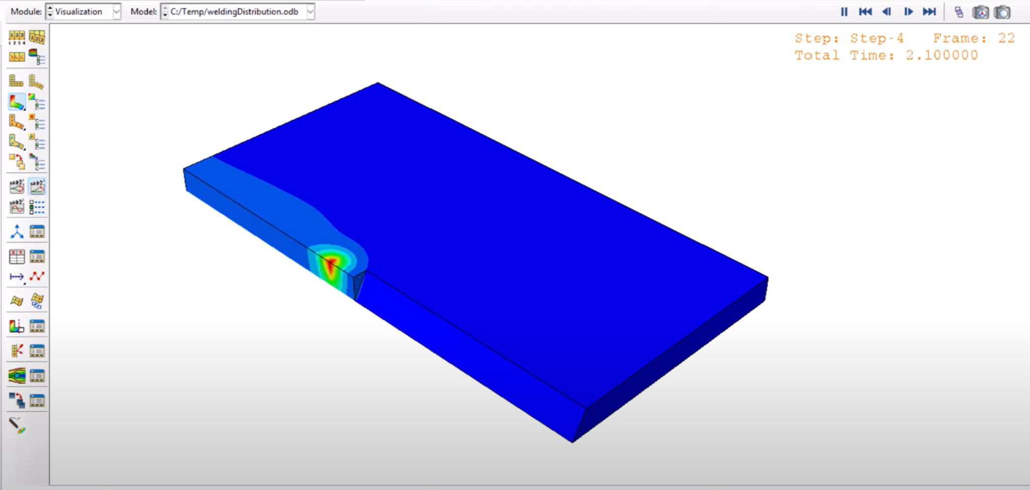 Welding Simulation in Abaqus Without DFLUX – Complete Step-by-Step Guide (2025)
