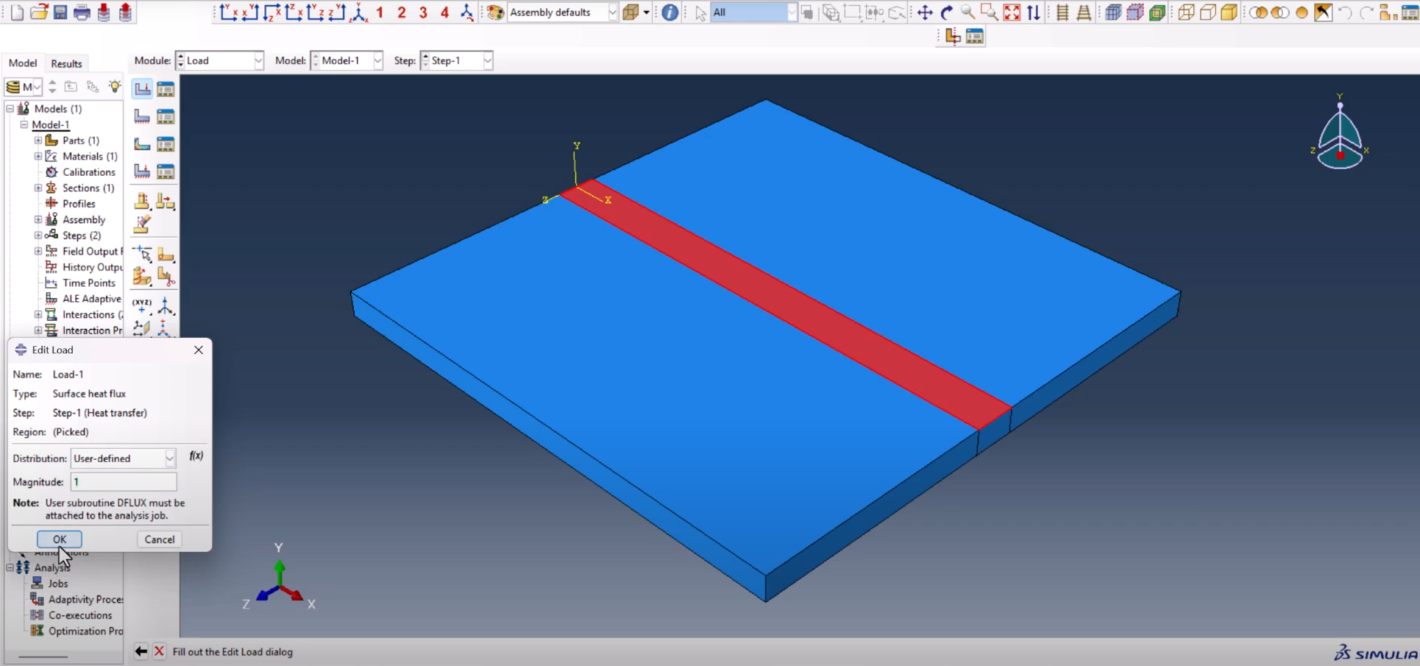 Abaqus Goldak DFLUX Welding Simulation – Full Tutorial
