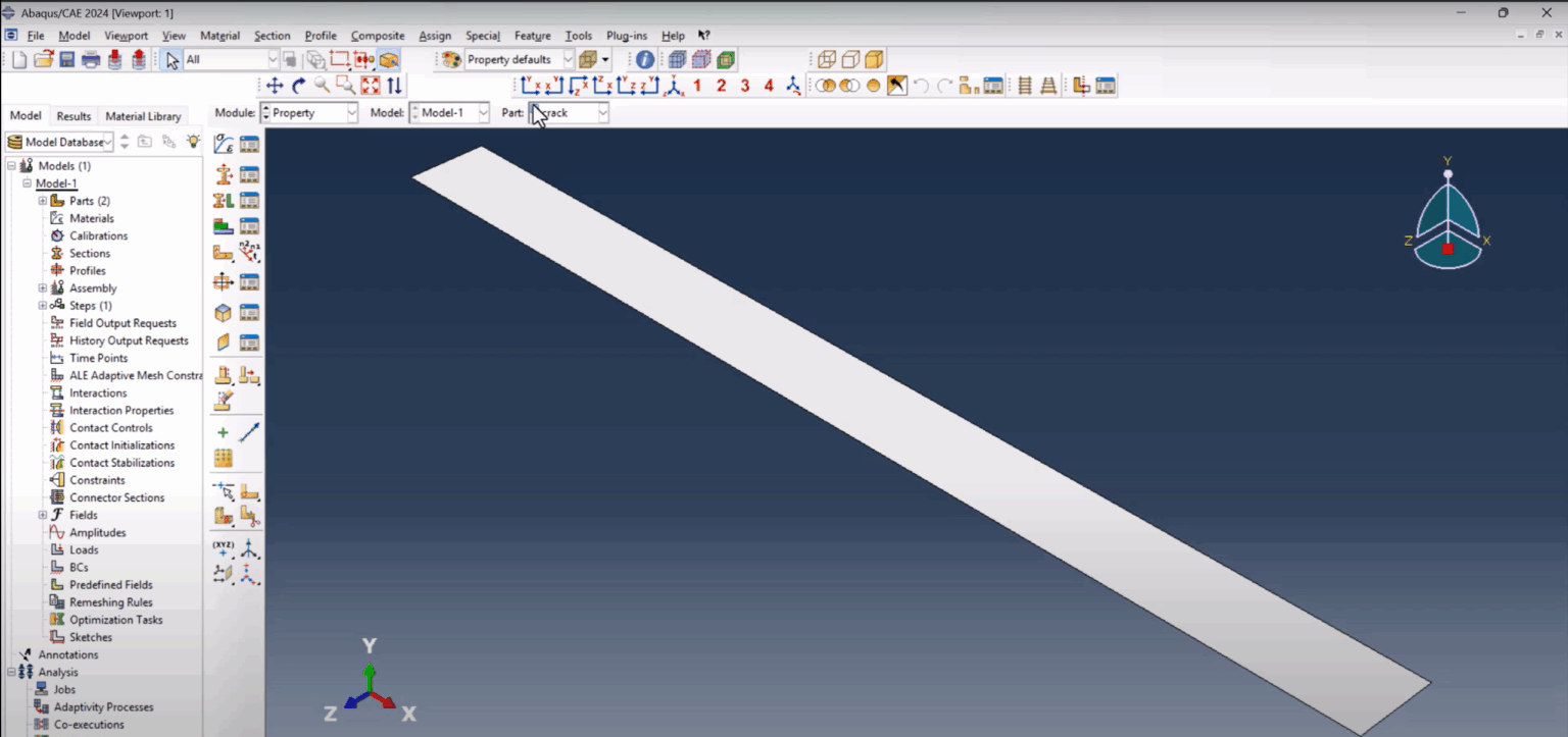 3d Crack Growth Abaqus Xfem Simulation Full Tutorial