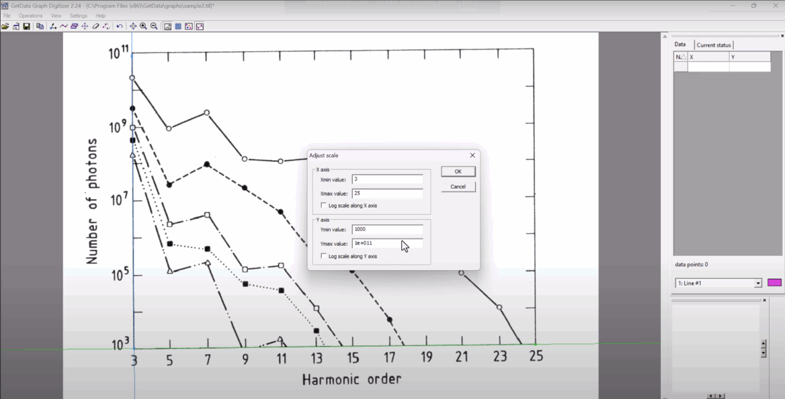 Extract Data from Graph Image with GetData Graph Digitizer – Complete Tutorial