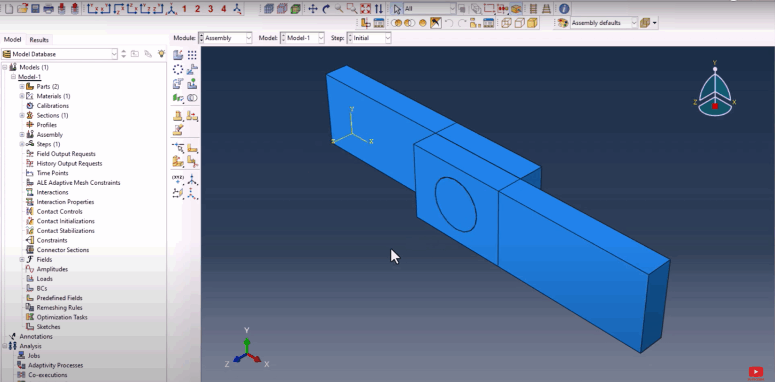 Shear Failure Simulation in Abaqus – Full Pin Analysis Guide
