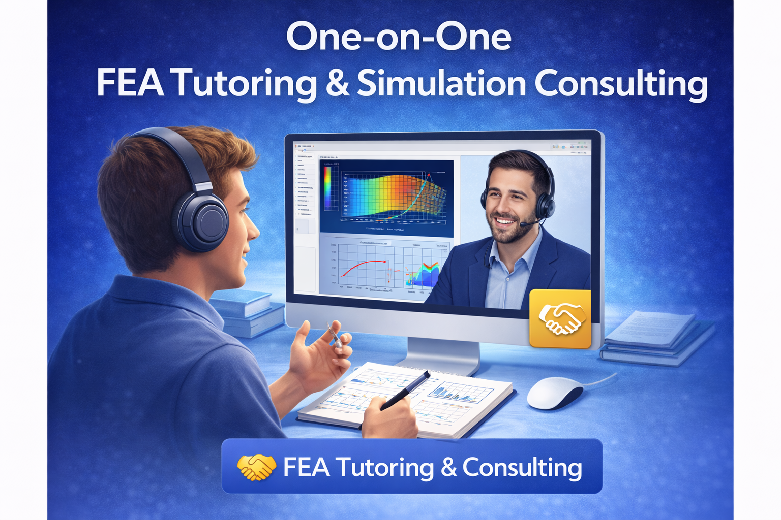 One-on-One FEA Tutoring | Abaqus, FE-Safe & SYSWELD Consulting