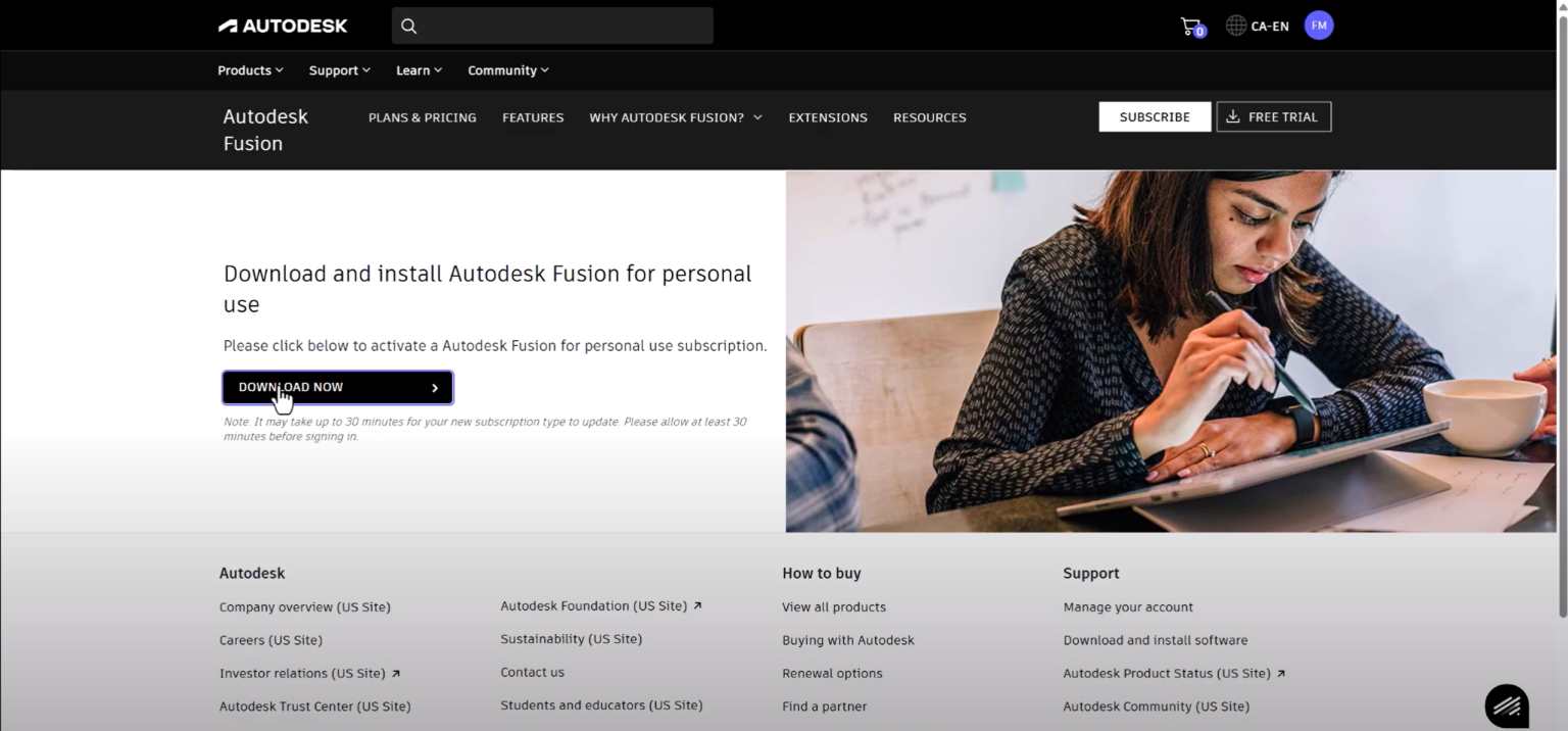 Fusion 360 Download and Install Guide (Free Personal Version Step-by-Step)
