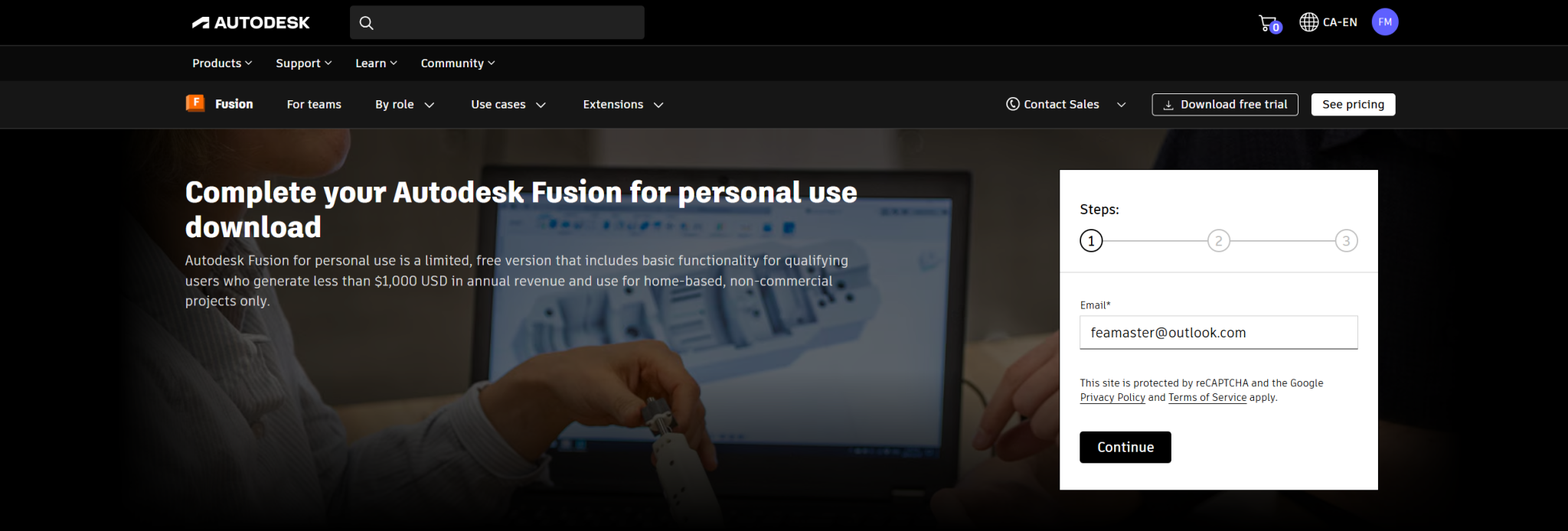 Fusion 360 Download and Install Guide (Free Personal Version Step-by-Step)